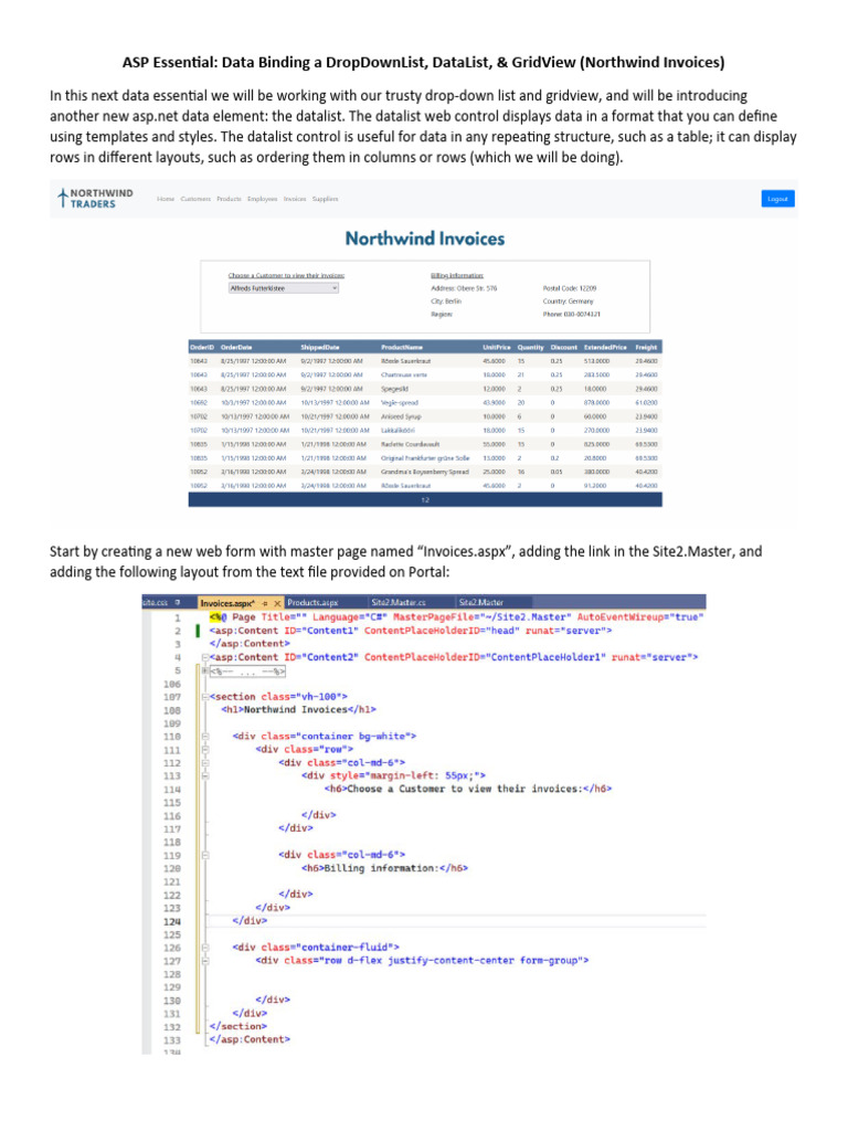 DropDown - GridView - DataList Data Binding | PDF | Business DropDown - GridView - DataList Data Binding | PDF | Business