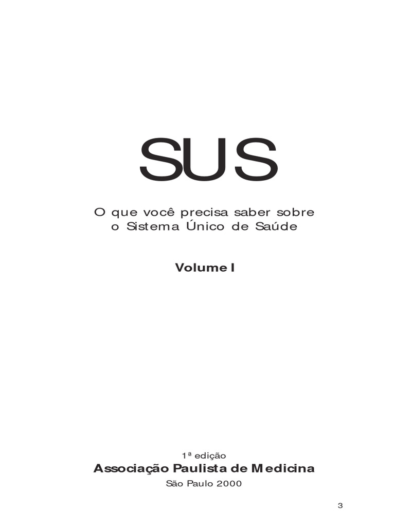 Sus o Que Voce Precisa Saber Sobre o Sis | PDF | Bem-estar social ...