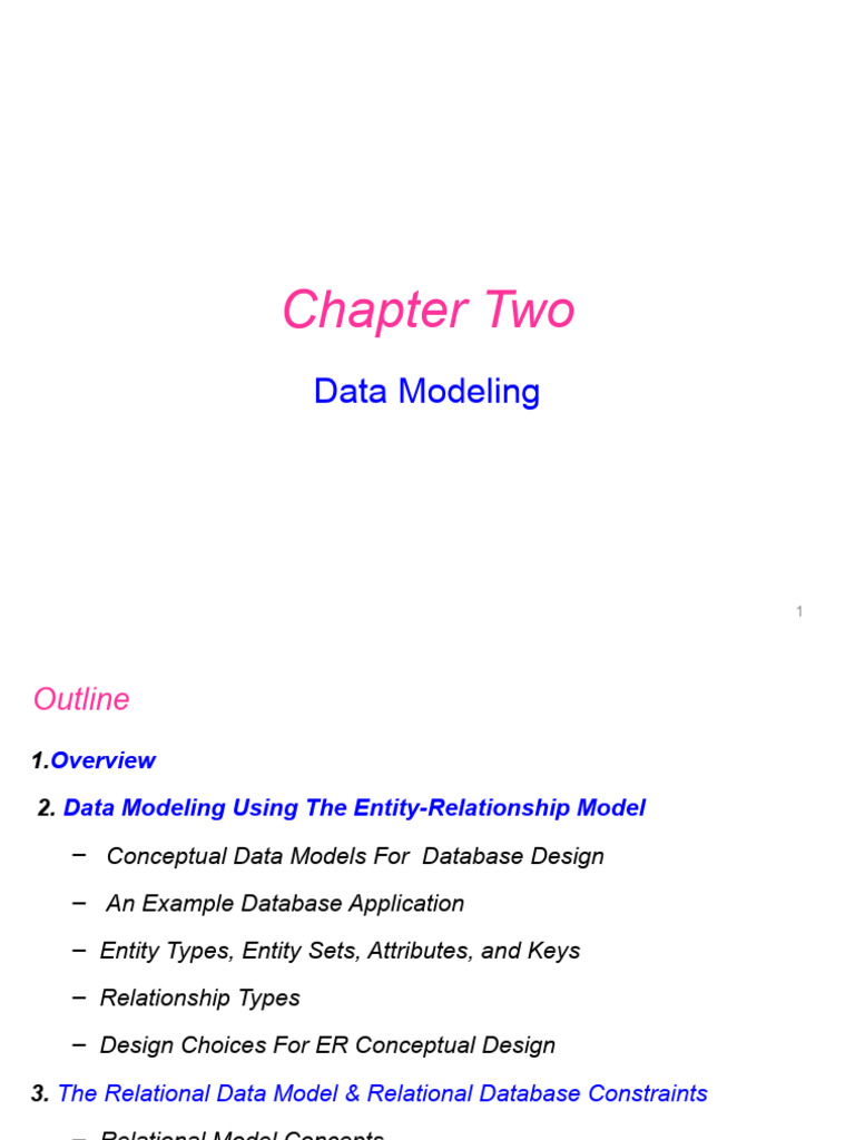 Spatial Data Base Chapter Two - Data Modellig 4th Year | PDF | Relational Database | Relational ...