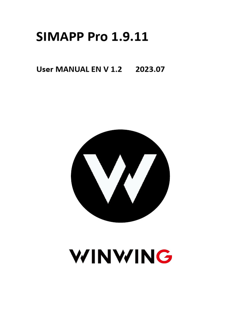 SIMAPP Pro 1.9.11-User Manual EN V1.2 | PDF | Password | Computer File
