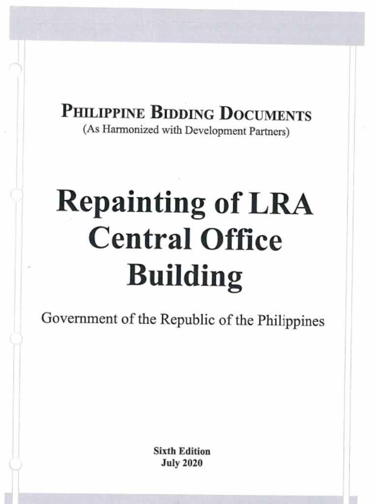 PBD Repainting of Lra Central Office Building 1 | PDF