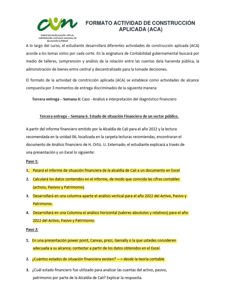 05.09.2023 Aca 3 Contabilidad Gubernamental Act | PDF