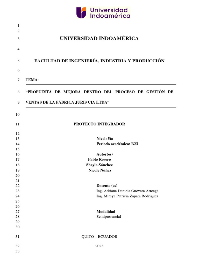 Proyecto Integrador Final | PDF | Business | Negocios económicos