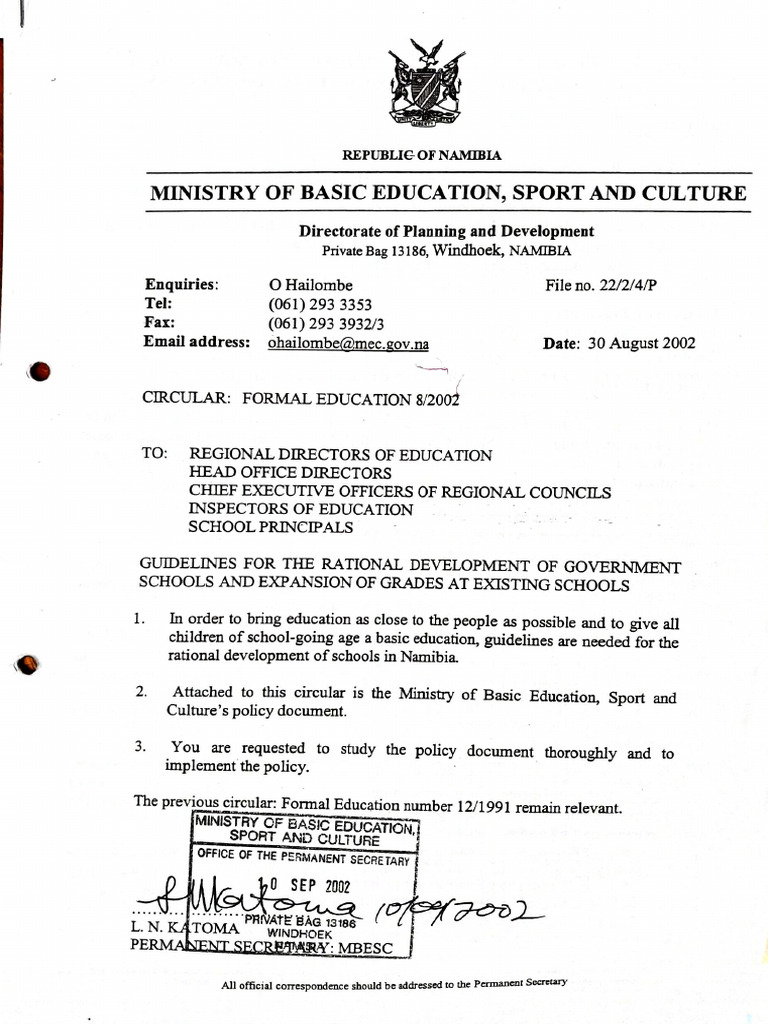 Circular 8 of 2002 Extensions and Expansion | PDF