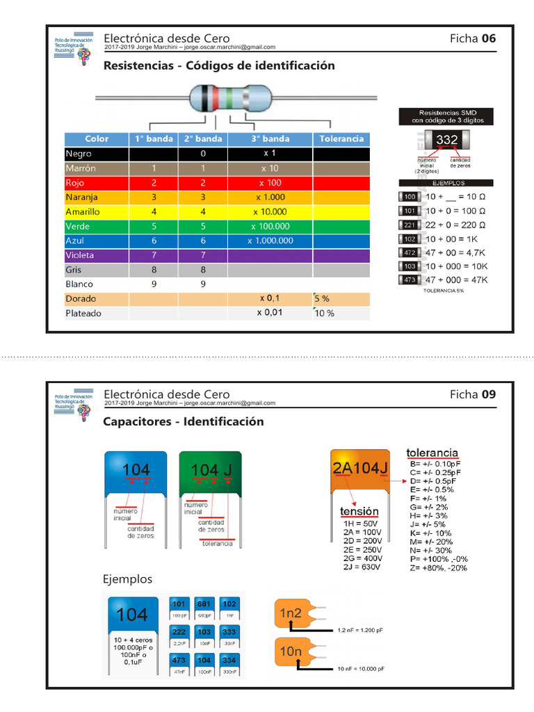 Fichas Color | PDF | Transistor | Electrónica