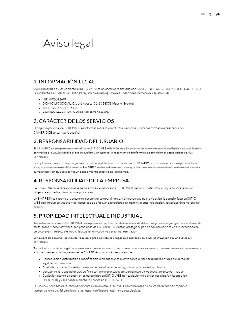 Aviso Legal | PDF