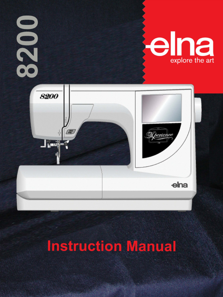 Elna 8200 Sewing Machine Instruction Instruction Manual | PDF