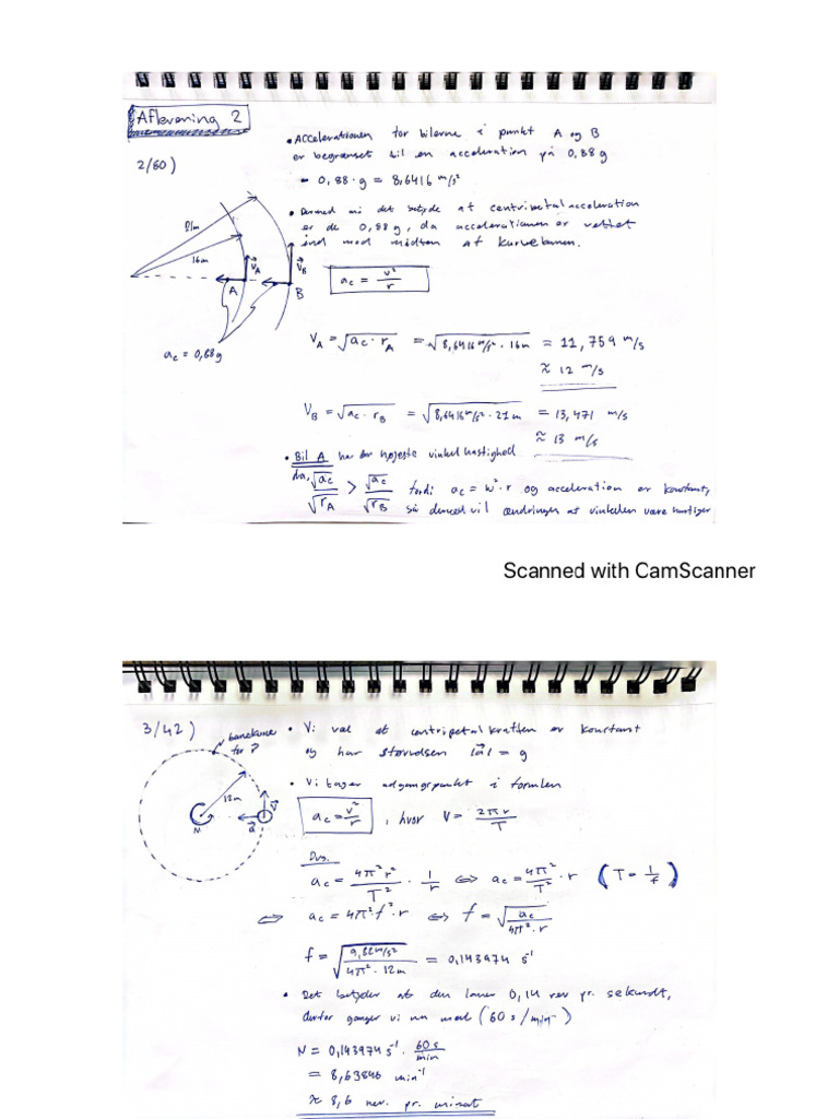 Physics Calculations | PDF