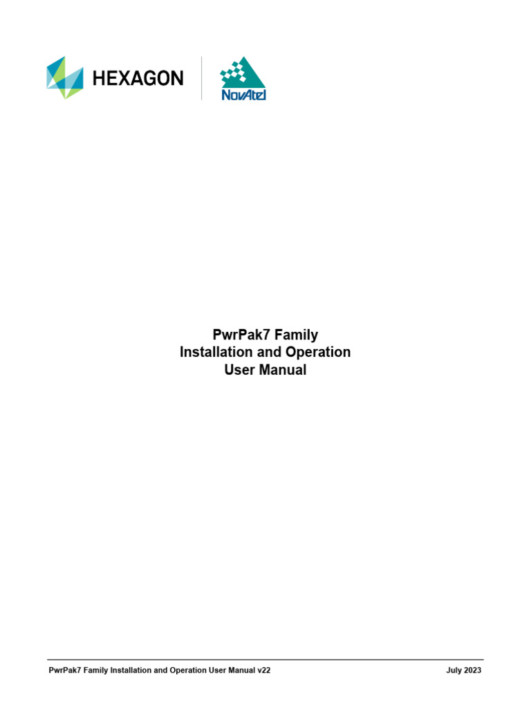 PwrPak7 Installation Operation Manual | PDF | Wi Fi | Electromagnetic ...