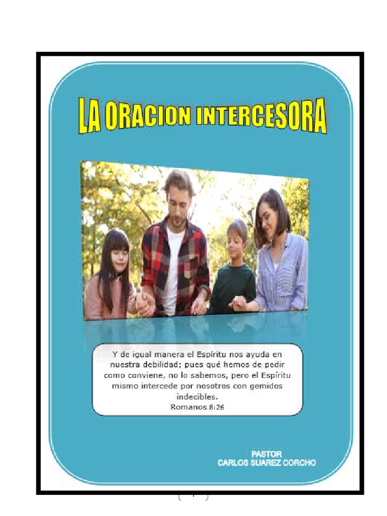 LA ORACION INTERCESORA Junio 2023 | PDF | Oración | Intercesión