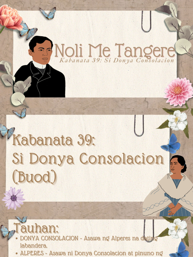 Noli Me Tangere Kabanata39 Si Donya Consolacion | PDF