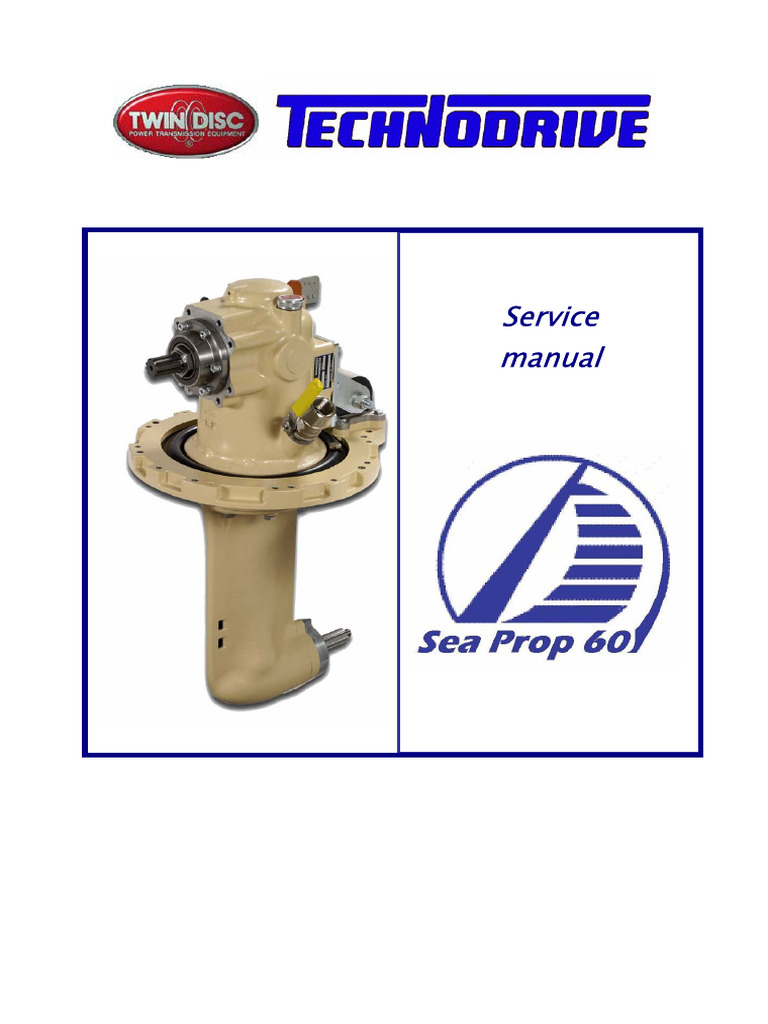 TwinDisc - Servicemanual - SP 60 | PDF