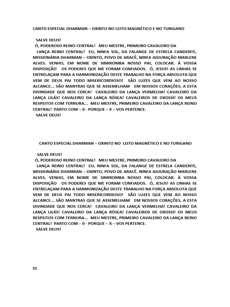 Canto Dharman: Oxinto e Turigano | PDF | Teologia | Conceitos de Deus