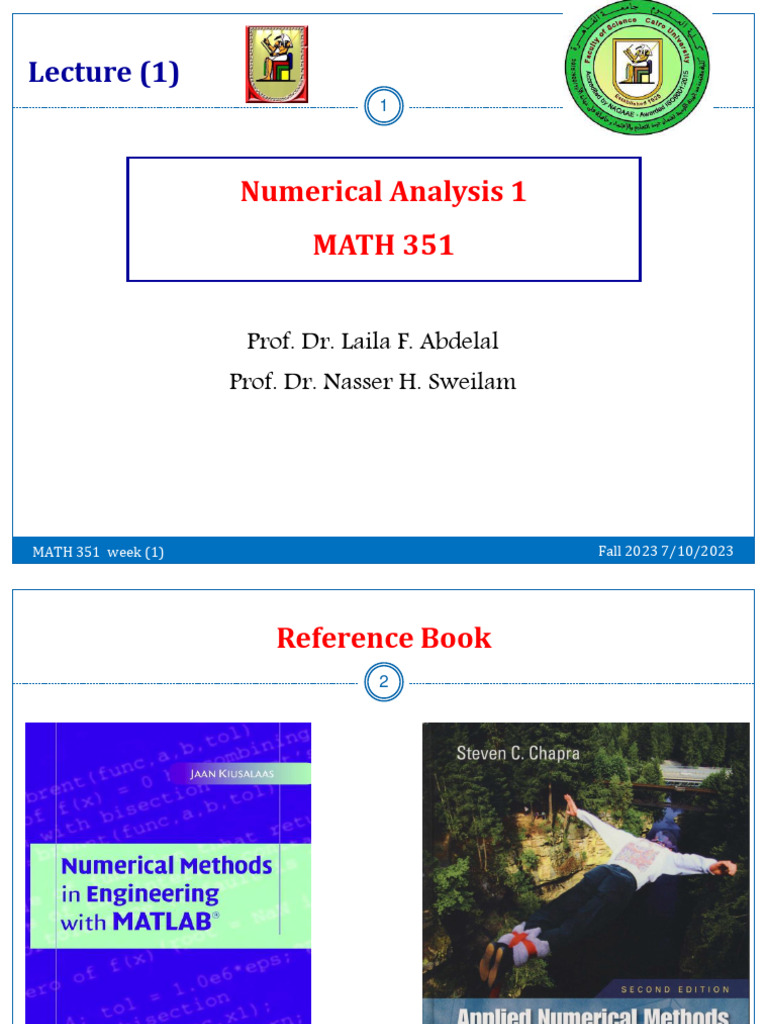 Lecture 1 | PDF | Numerical Analysis | Partial Differential Equation