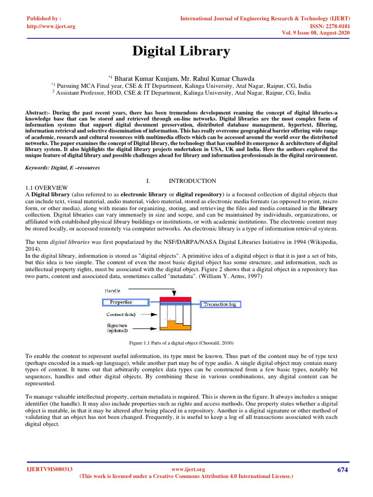 Digital Library | PDF | Digital Library | Libraries