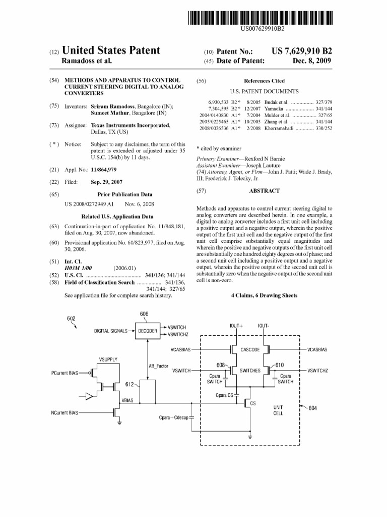 Methods and Apparatus To Control Current Steering Digital To Analog ...