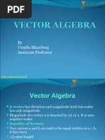 Class 12 Vector Algebra Formula Sheet | PDF | Euclidean Vector ...
