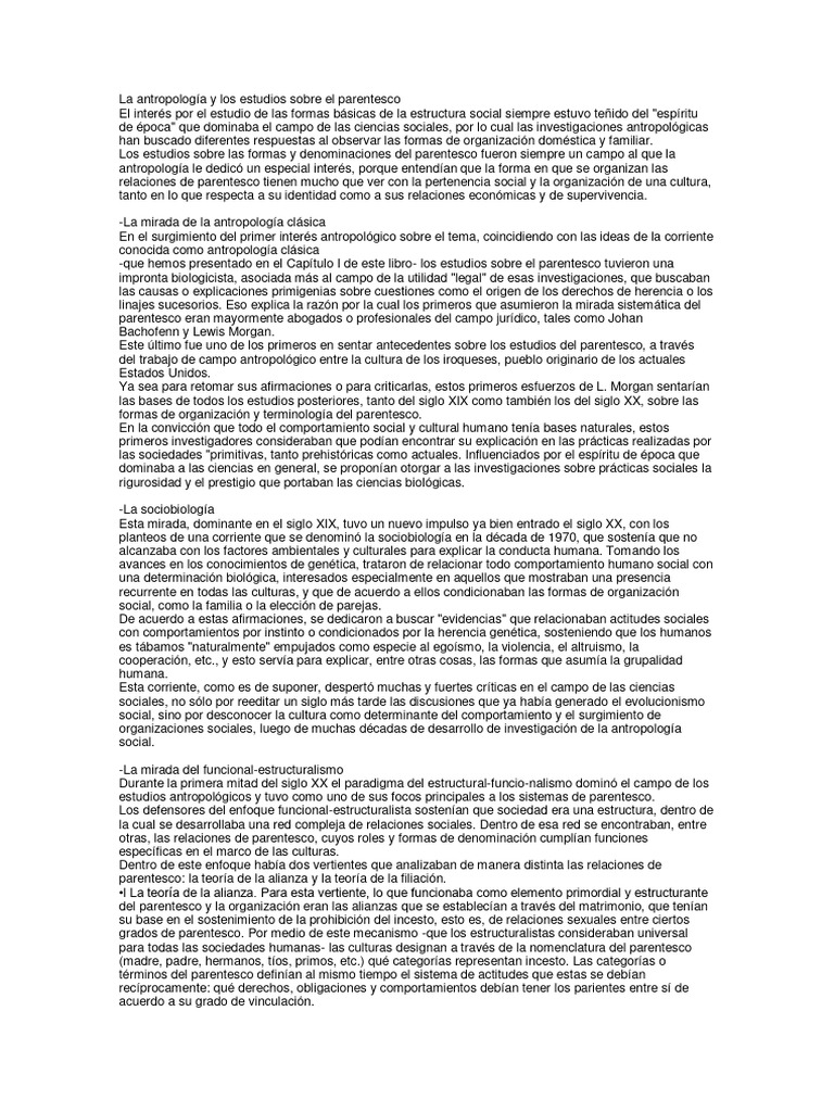 TP | PDF | Antropología | Sociobiología