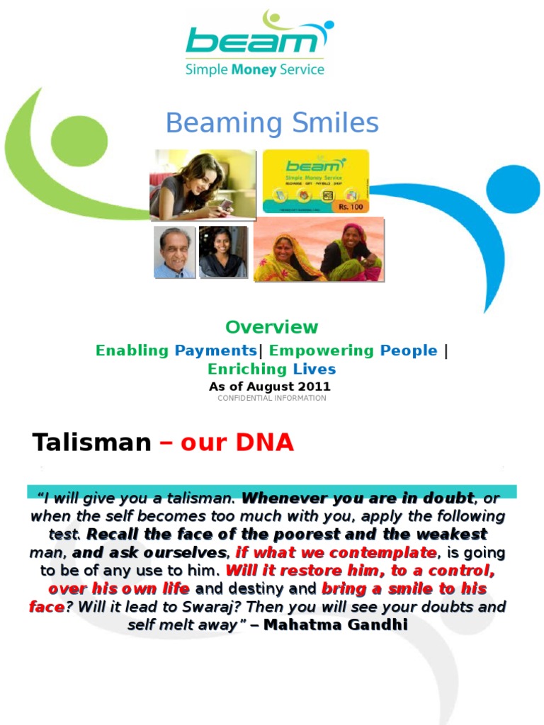 Beaming Smiles: Enabling Payments, Empowering People and Enriching ...