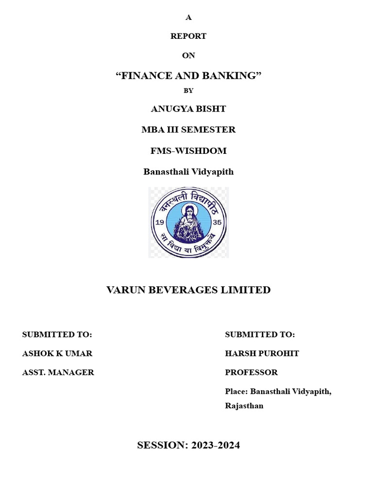 Anugya Bisht Varun Final Index | PDF | Methodology