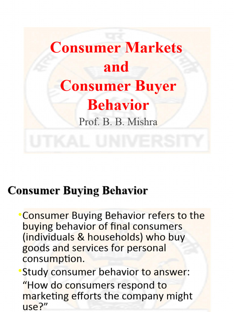 Consumer Buyer Behaviour Model | PDF | Consumer Behaviour | Behavior