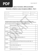 MLC Inspection Checklist | PDF | Sailor | Occupational Safety And Health