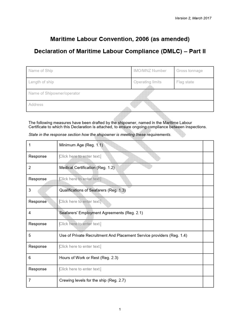 DMLC Part II | Download Free PDF | Occupational Safety And Health | Sailor