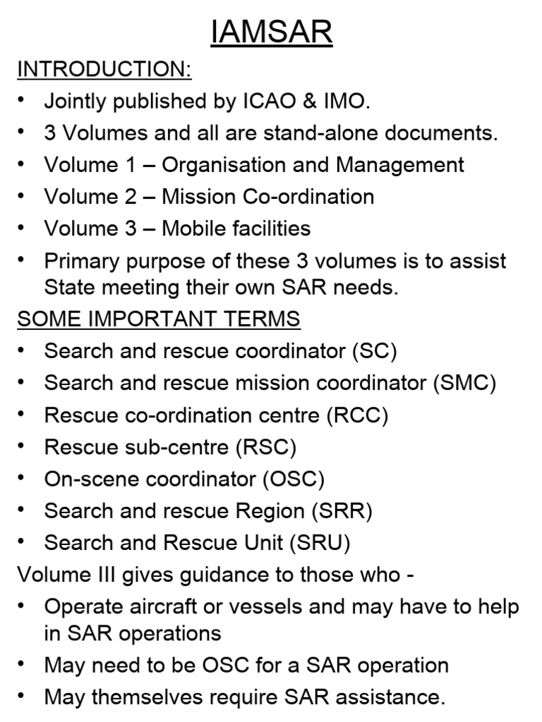 Search And Rescue Pdf Search And Rescue Area