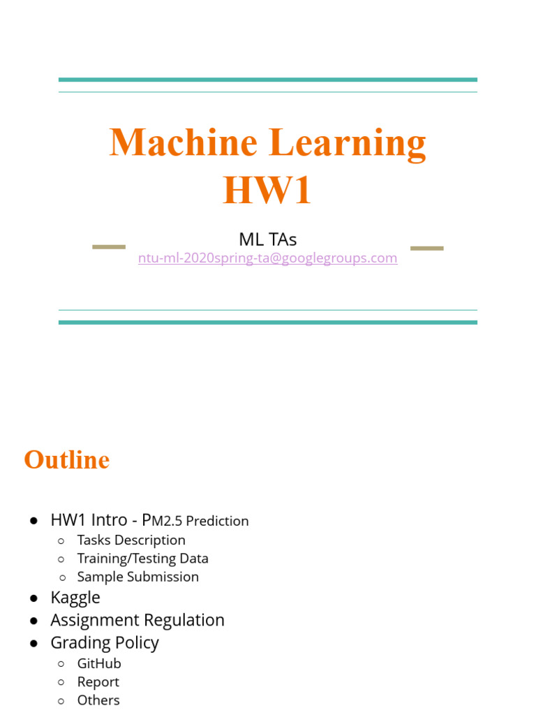 Hw1 Slides | PDF
