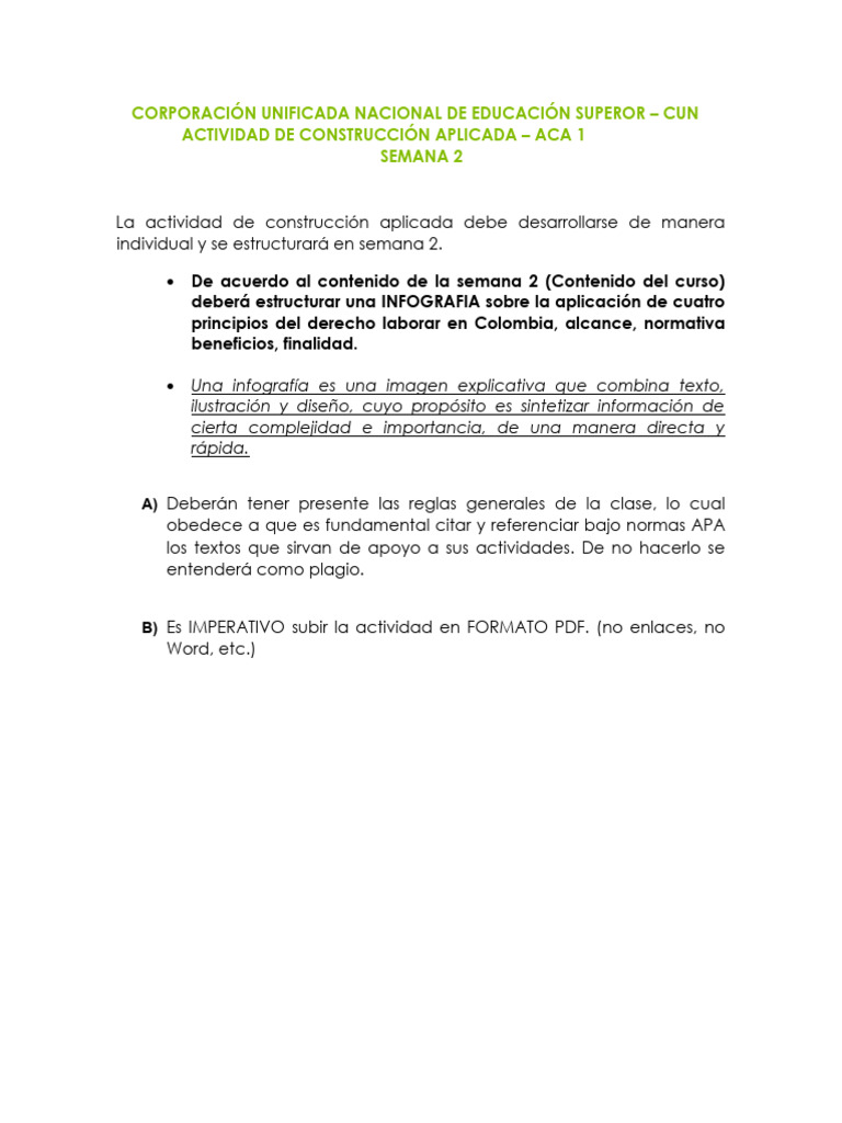 Actividad de Construcción Aplicada - Aca 1 | PDF