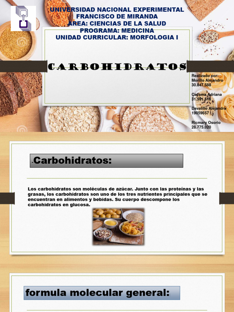 Los Carbohidratos | PDF | Carbohidratos | Sacarosa