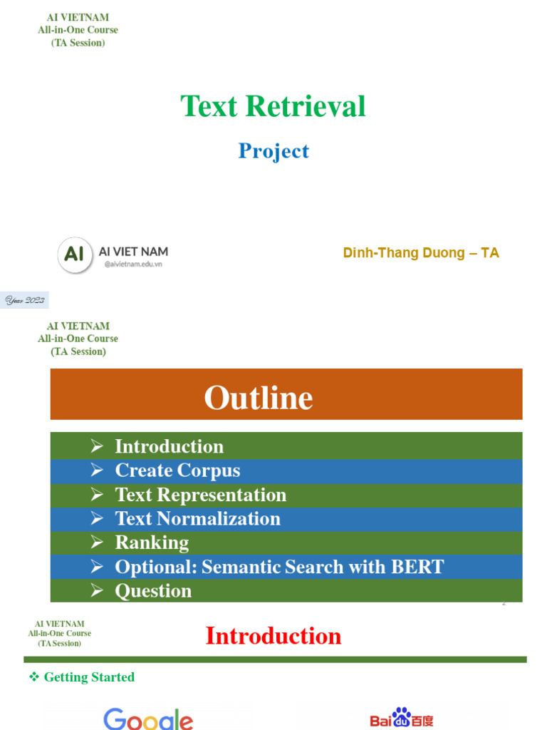 Text Retrieval Slide - Update | PDF | Search Engine Indexing | Information Retrieval