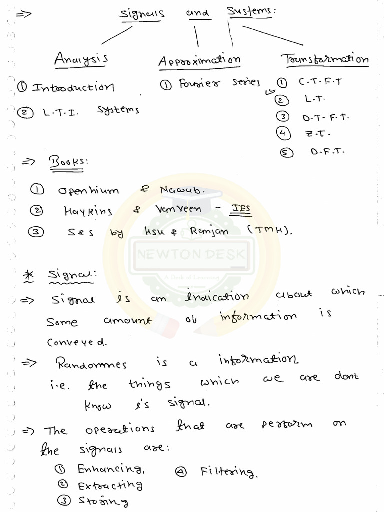 Signals System P1 178 | PDF