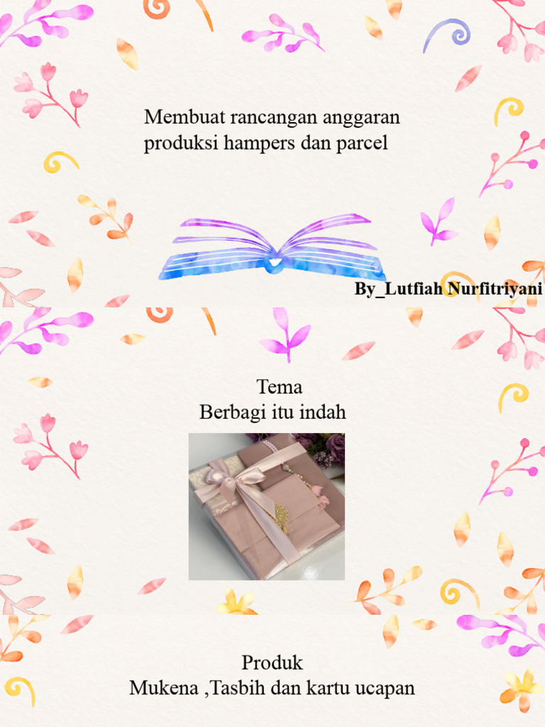 PPT-membuat Rancangan Anggaran Produksi Hampers Dan Parcel | PDF