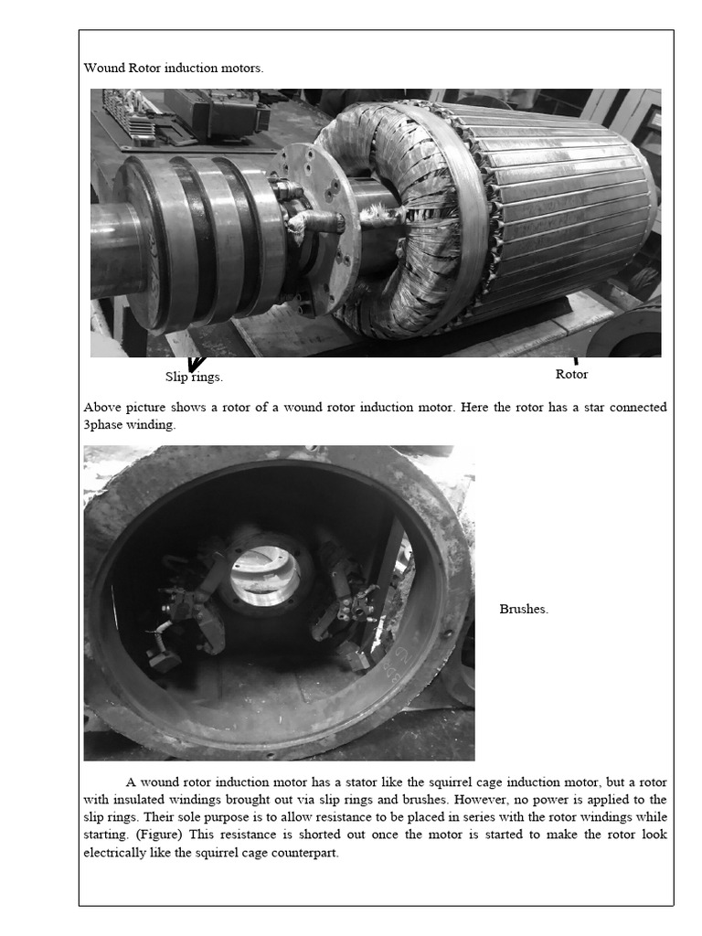 Wound Rotor Induction Motors | PDF