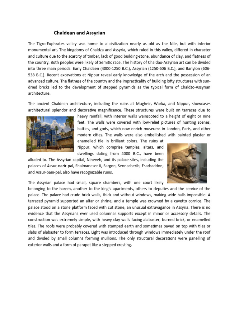 Chaldean and Assyrian | PDF | Assyria | Babylon