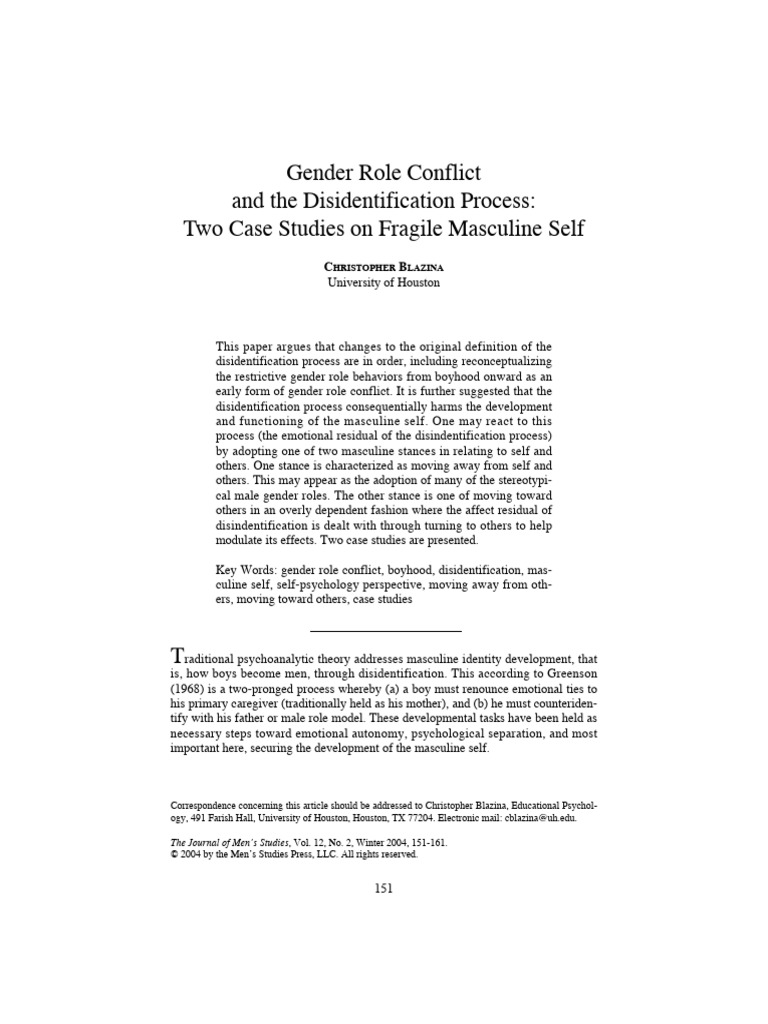 Gender Role Conflict | PDF | Gender Studies | Gender