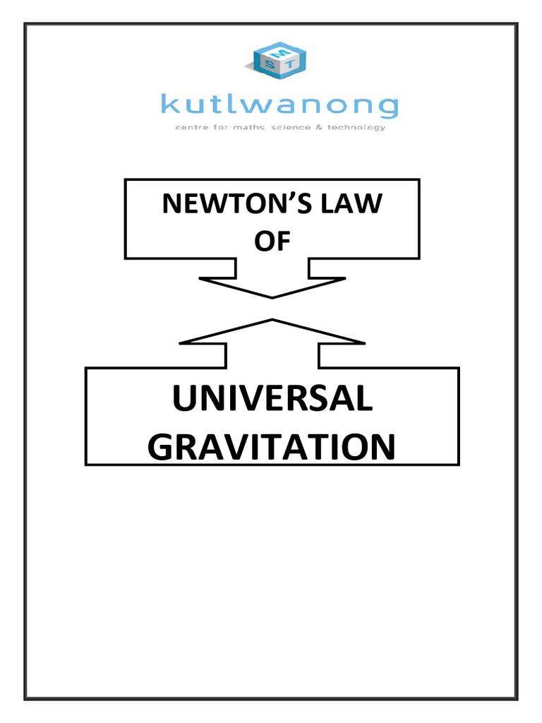 Universal Law of Gravitation Preparation Grade 11 | PDF | Gravity | Force