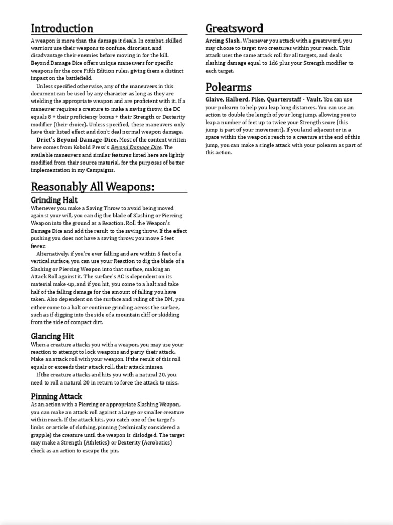 Beyond-Damage-Dice _ GM Binder | PDF