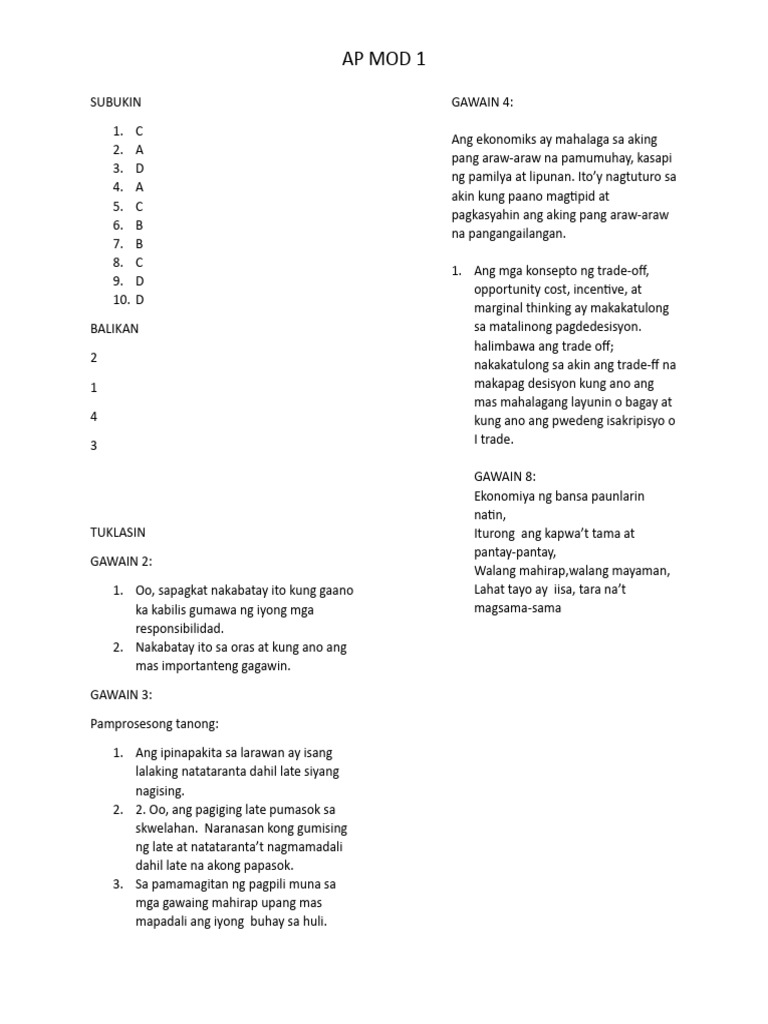 Ap Mod 1 | PDF