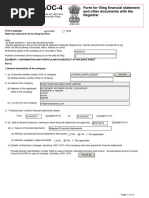 Aoc 1 | PDF | Joint Venture | Balance Sheet