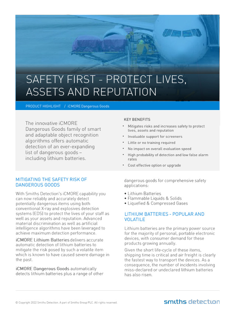 iCMORE - Dangerous Goods | PDF