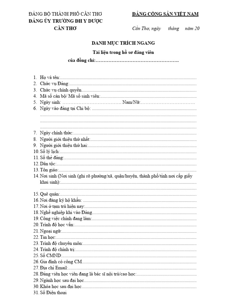 Danh M C Trích Ngang | PDF