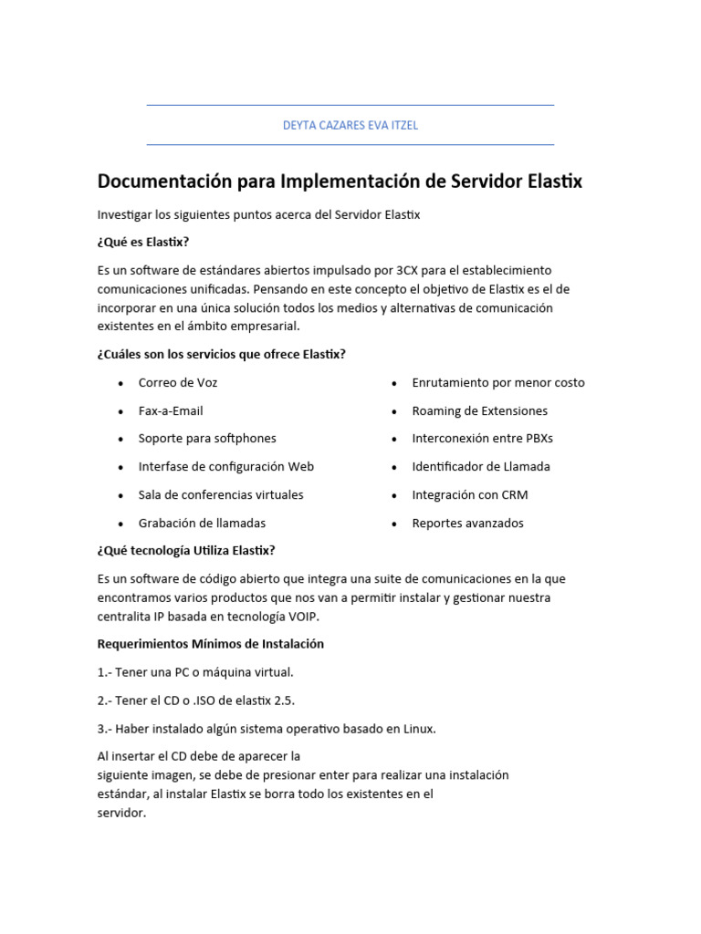 Elastix | PDF | Tecnología