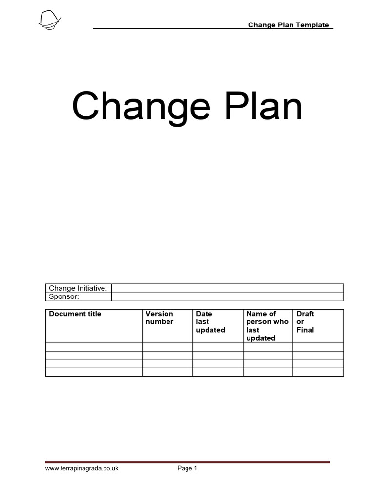 Change+Plan+Template | PDF | Communication
