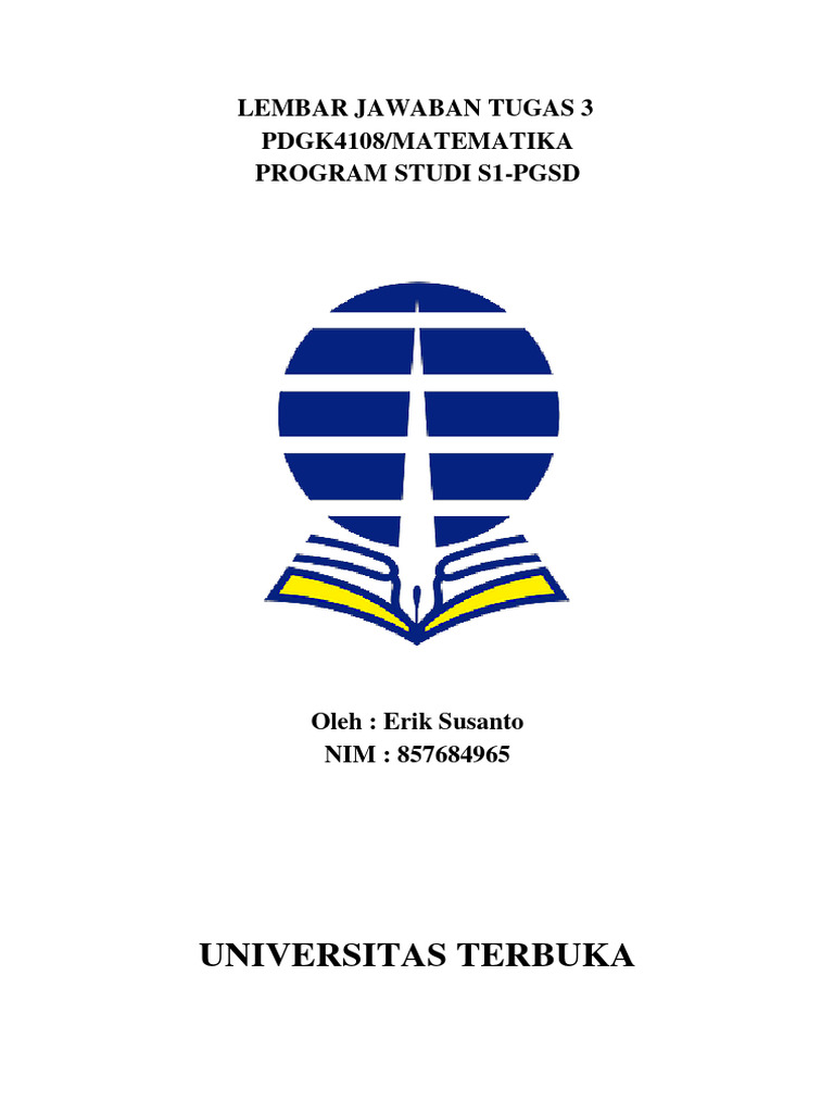 TT3 Erik-Susanto Pdgk4108matematika | PDF