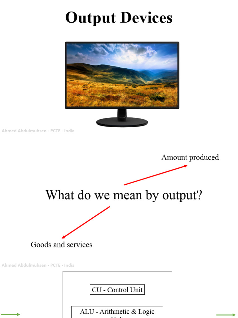 3.3output Devices | PDF | Printer (Computing) | Computer Monitor