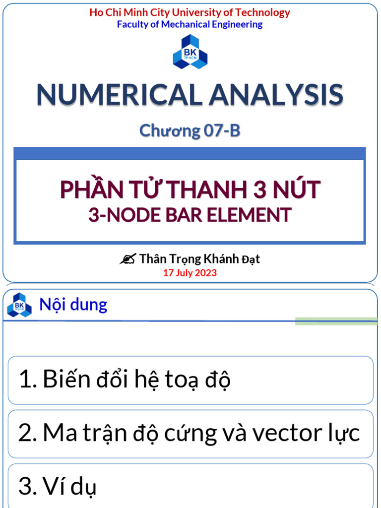 C07B - 3-Node Bar Element - HK223 | PDF