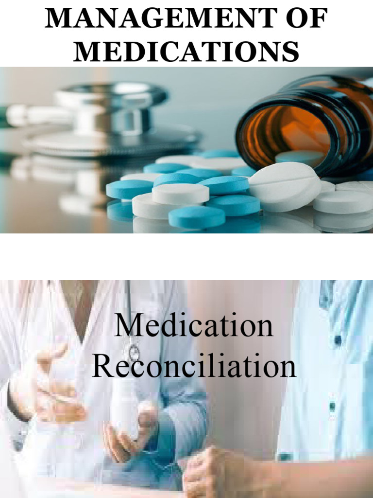 Medication Reconciliation Process Overview | PDF | Patient | Medical Error