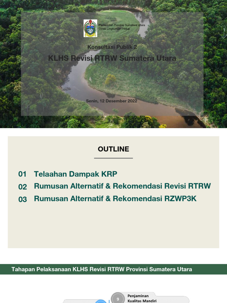 Rekomendasi Revisi RTRW Sumut 2022 | PDF